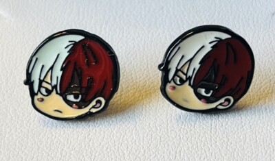 My Hero Academia ‘Shoto Todoroki Chibi’ Enamel Earrings | eBay