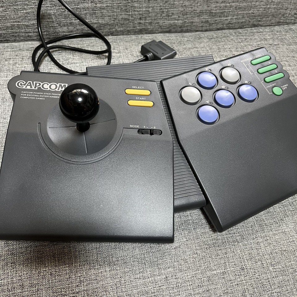 Super famicom Capcom power stick fighter controller arcade joystick ...