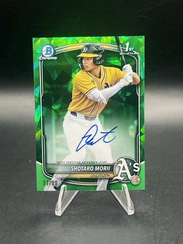 Shotaro Morii 2025 Bowman Chrome SAPPHIRE Green Auto /99 | eBay