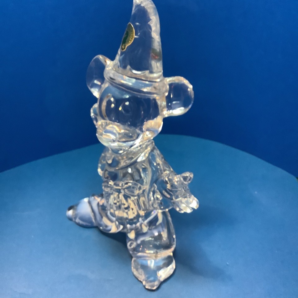 Waterford Disney Sorcerer Mickey Crystal Figurine 9" Limited Edition ...