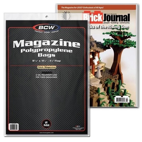 Bcw Thick Magazine Bags And Backing Boards 100 Ct