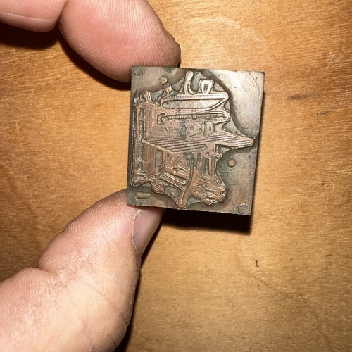 Printing Block “ Old Dry Clean Machine?” Copper Face | eBay