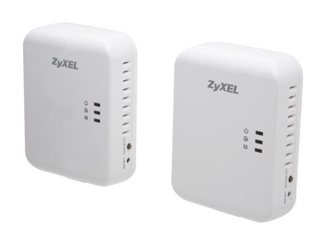 ZyXEL PLA4205KIT 500 Mbps Gigabit Powerline Wall-Plug Adapter Starter ...