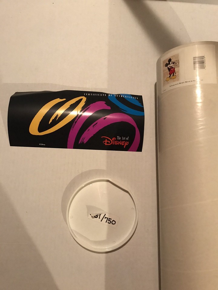 70 Years With Mickey Mouse By Ralph Kent Limited Edition Lithograph 481 ...