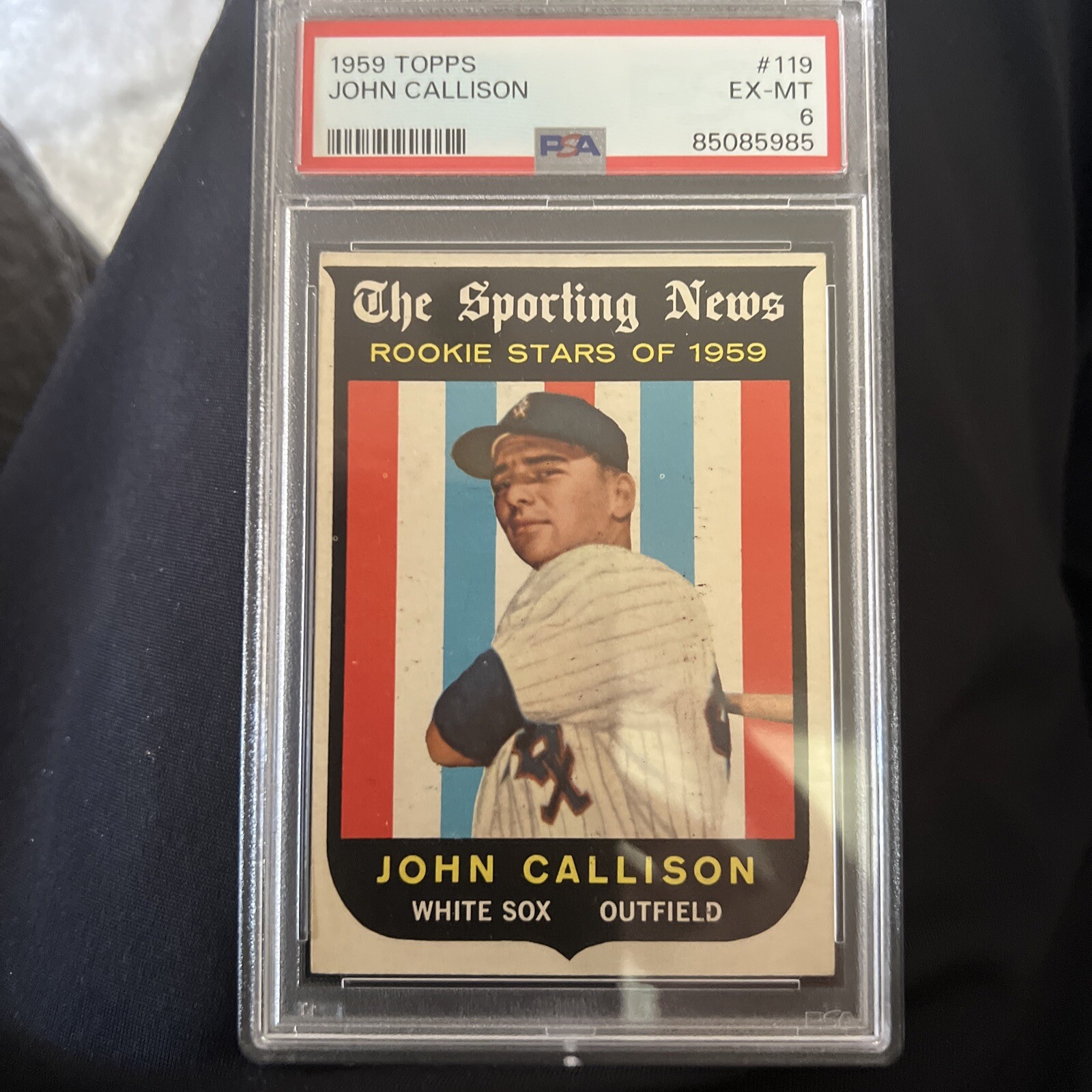 1959 Topps - Sporting News Rookie Stars #119 Johnny Callison (RC) for ...