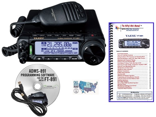 Yaesu FT-891 HF/6M Transceiver with Prog. Kit & Nifty! Accessories Mini ...