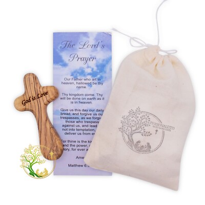 Comfort cross | Holy Land prayer Palm cross made of Olive wood ...