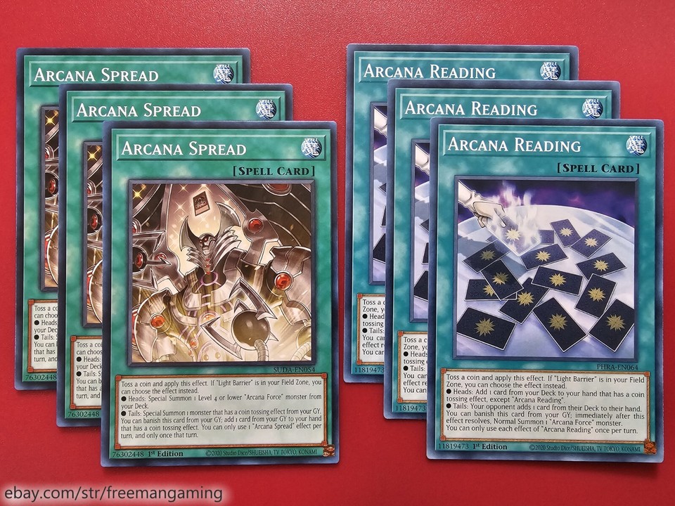 Yugioh Sartorius Arcane Force Deck 43 Cards The World Light Barrier ...
