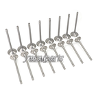 16Pcs Engine Intake & Exhaust Valves Set 6mm for 1.8T 2.0T VW GTI GLI ...