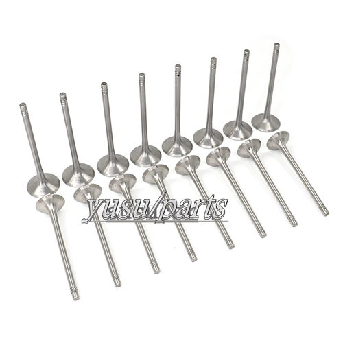 16Pcs Engine Intake & Exhaust Valves Set 6mm for 1.8T 2.0T VW GTI GLI ...