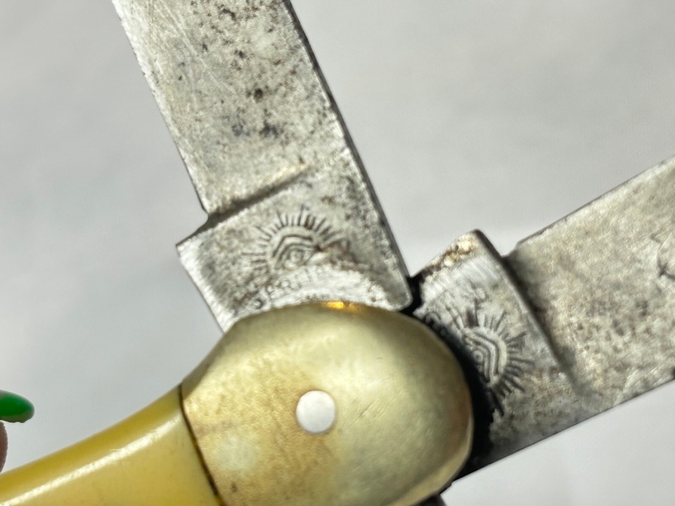 Vtg German Eye Knife Carl Schlieper Eye Brand Two Folding Blade Pocket ...