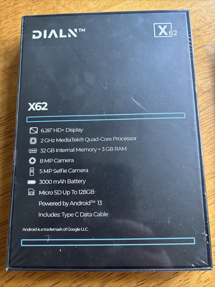 DIALN X62 NEW- 32GB ROM- 3GB RAM-Black 4G LTE Android Smartphone | eBay