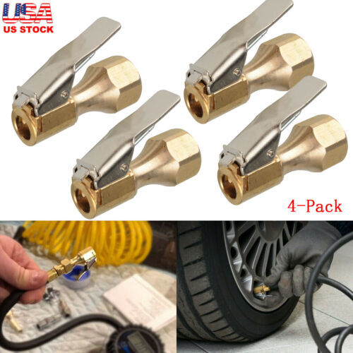 4xAir Chuck,Heavy Duty Open Flow Lock On Tire Chuck with Clip for ...