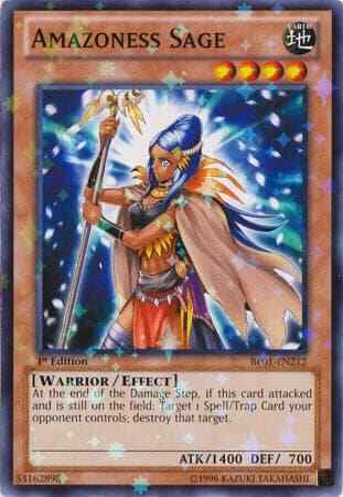 Yu-Gi-Oh! - Amazoness Sage (Star Foil) (BP01-EN212) - Battle Pack Epic ...