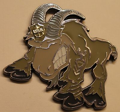 Fear The Goats Goat Locker Chiefs Mess ser#210 Navy Challenge Coin | eBay