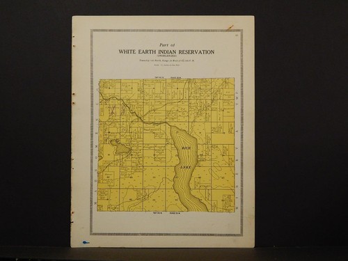 Minnesota Clear Water County Map White Earth Indian reservation 1912 Y7 ...