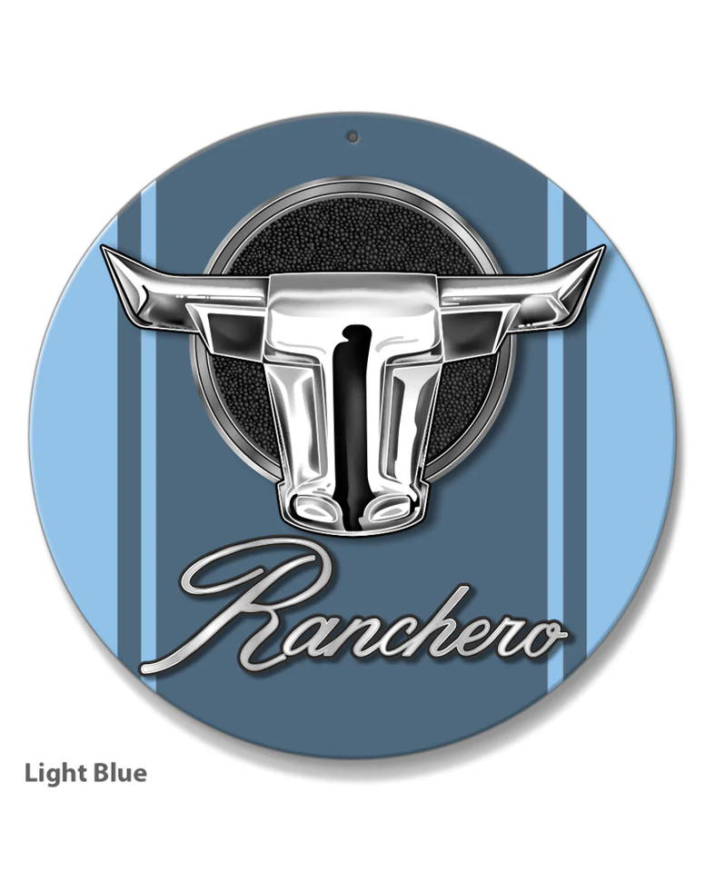 1968 - 1971 Ford Ranchero Emblem Round Aluminum Sign - Aluminum - 14 ...