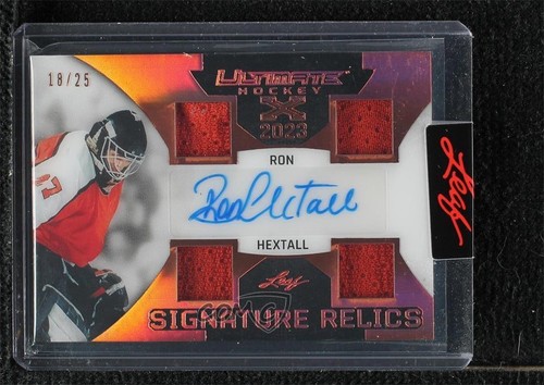 2023 Leaf Ultimate X Signature Relics Bronze Spectrum /25 Ron Hextall ...