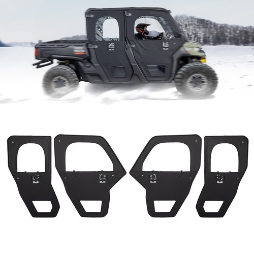 KEMIMOTO Framed Door Kit Cab Enclosure Doors for Can-Am Defender MAX HD ...