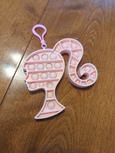 Barbie Pink Fidget Popper Keychain Backpack Clip Sensory Toy | eBay