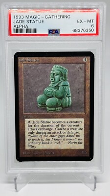 Magic the Gathering MTG Jade Statue Alpha PSA Graded 6 EX-Mint 1993 ...