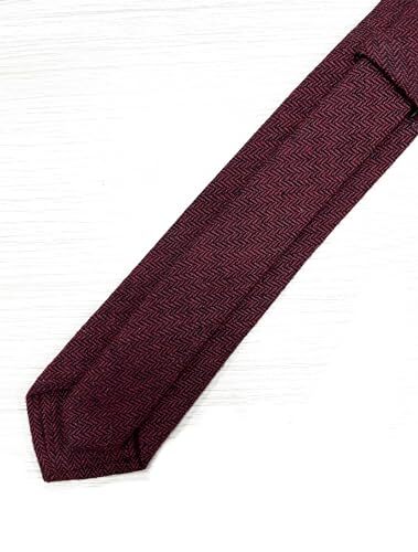 Men's Suit Necktie Tweed Wool Neckcloth Herringbone Woven Neckwear ...