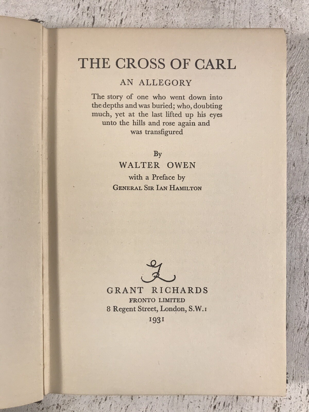 The Cross of Carl by Walter Owen Supernatural hallucinogenic Opioid ...