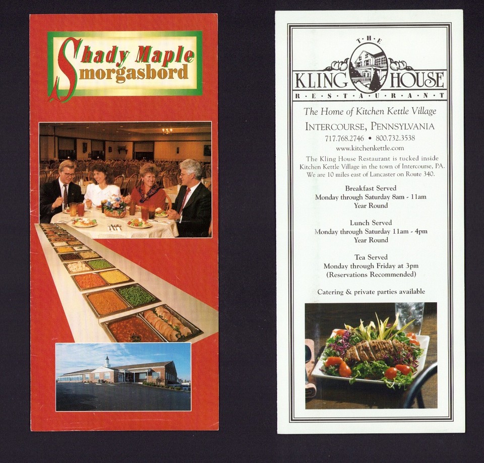 Vintage Brochure Lot Pennsylvania Dutch Country Lancaster Co ...