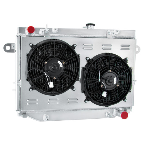 4 Core Aluminum Radiator Shroud Fan Fit 1998-2007 Toyota Land Cruiser 4 ...