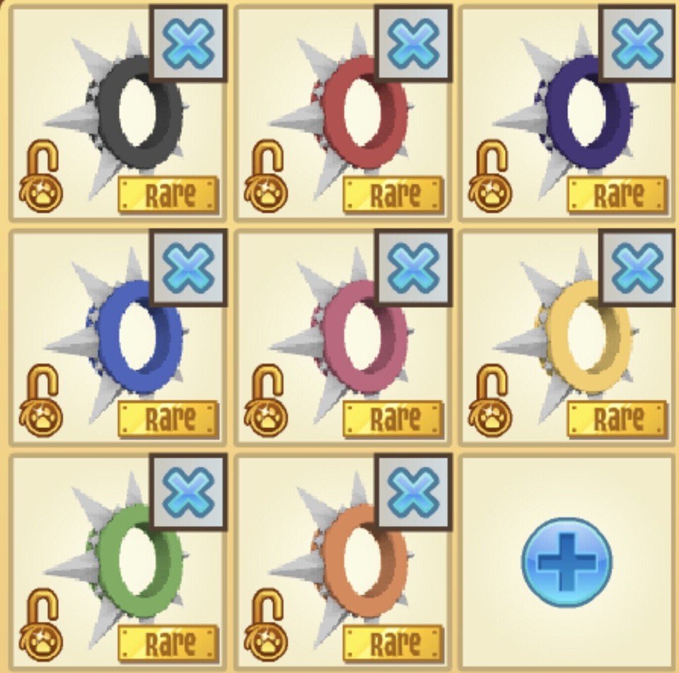 Animal Jam Classic AJC Rare Long Spiked Collars *READ DESC* | eBay