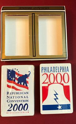 Vintage Playing Cards REPUBLICAN NATIONAL CONVENTION 2000 Sealed NIP 2 ...