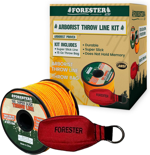 Arborist Throw Line Kit - Ultra Slick 100% Polyester Rope with Weighted ...