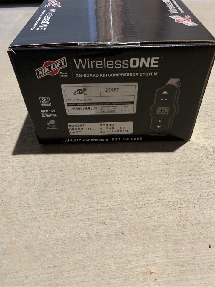 Air Lift 25980 WirelessONE 2nd Gen Air Compressor Remote Control for ...