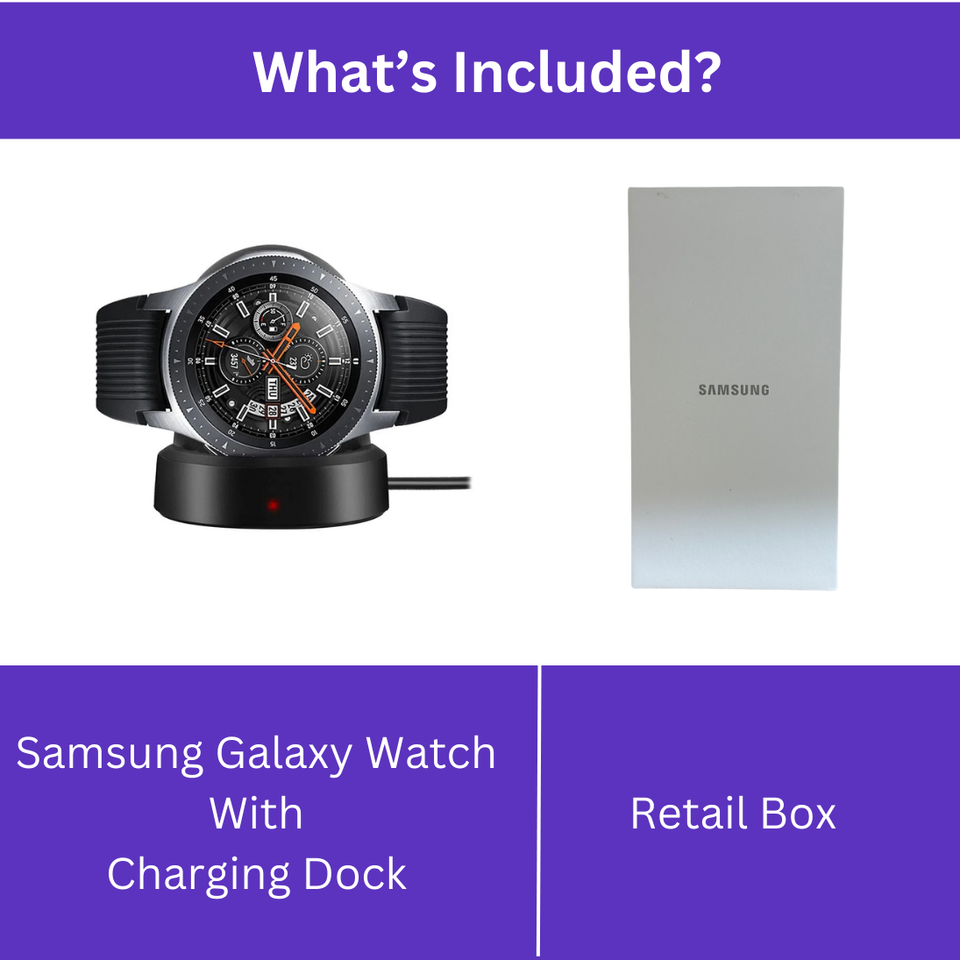 Boxed Samsung Galaxy Watch SM-R810 42mm Bluetooth - Grade A++ Pristine ...