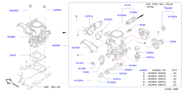 Genuine Nissan Solenoid Valve 1617673C10 16176-73c10 for sale online | eBay