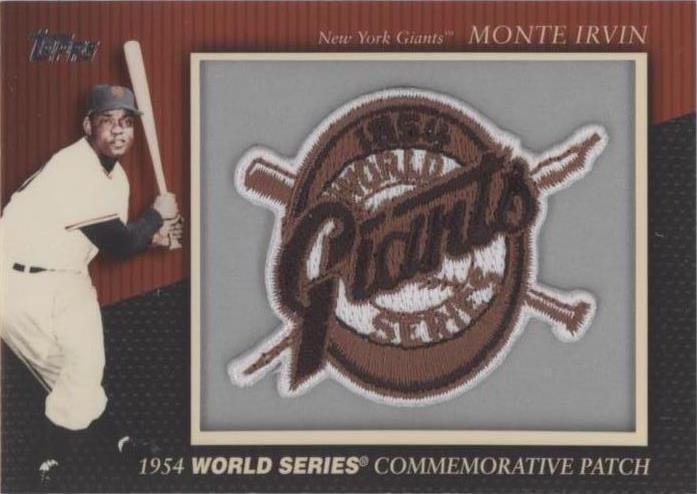 2010 Topps - Manufactured Commemorative Patch Monte Irvin #MCP-13 for ...