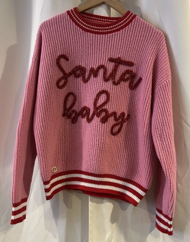 Simply Southern Santa Baby Sparkle Crew Long Sleeve Pullover Large | eBay