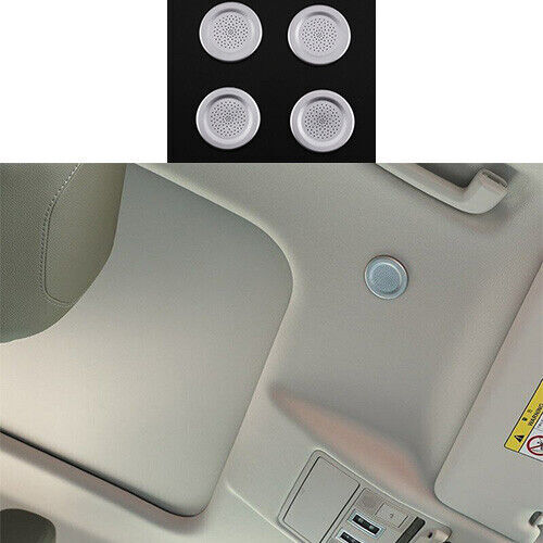 Matte Silver Cover Trim 4X Top Roof Microphone For Land Rover Defender ...