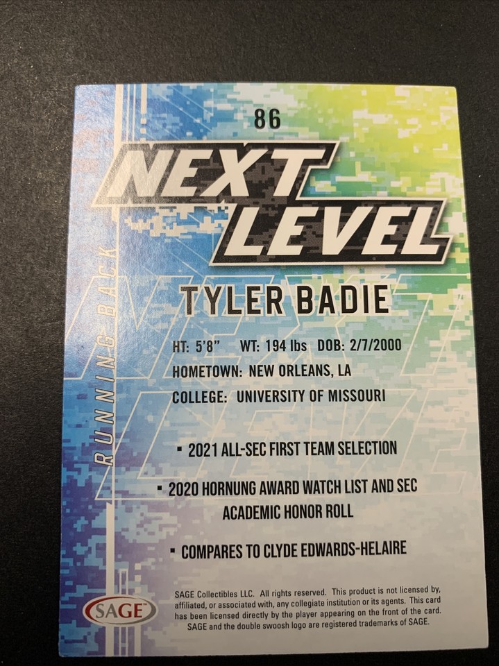 2022 Sage Next Level Tyler Baddie #86 | eBay