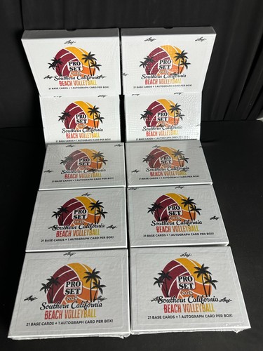 10 Boxes Pro Set S. California Beach Volleyball-- 1 Autograph and 21 ...