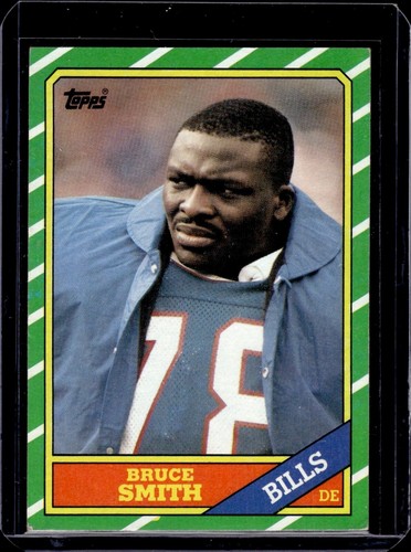 1986 Topps #389 BRUCE SMITH Bills Rookie RC HOF | eBay