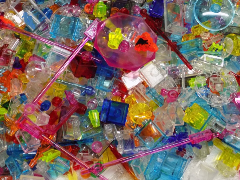 LEGO 250 pc CLEAR & TRANSPARENT TRANSLUCENT BUILDING PARTS n PIECES ...