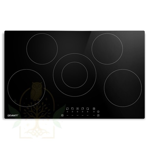 Devanti 90cm Ceramic Cooktop Electric Cook Top 5 Burner Hob Touch 6 ...