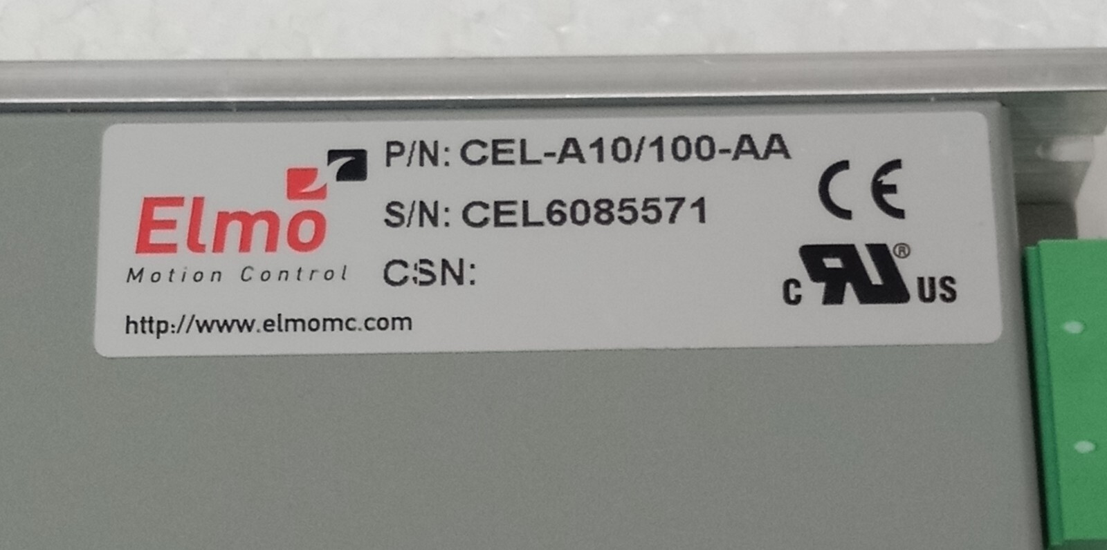 ELMO CEL-A10/100-AA MOTION CONTROL | eBay