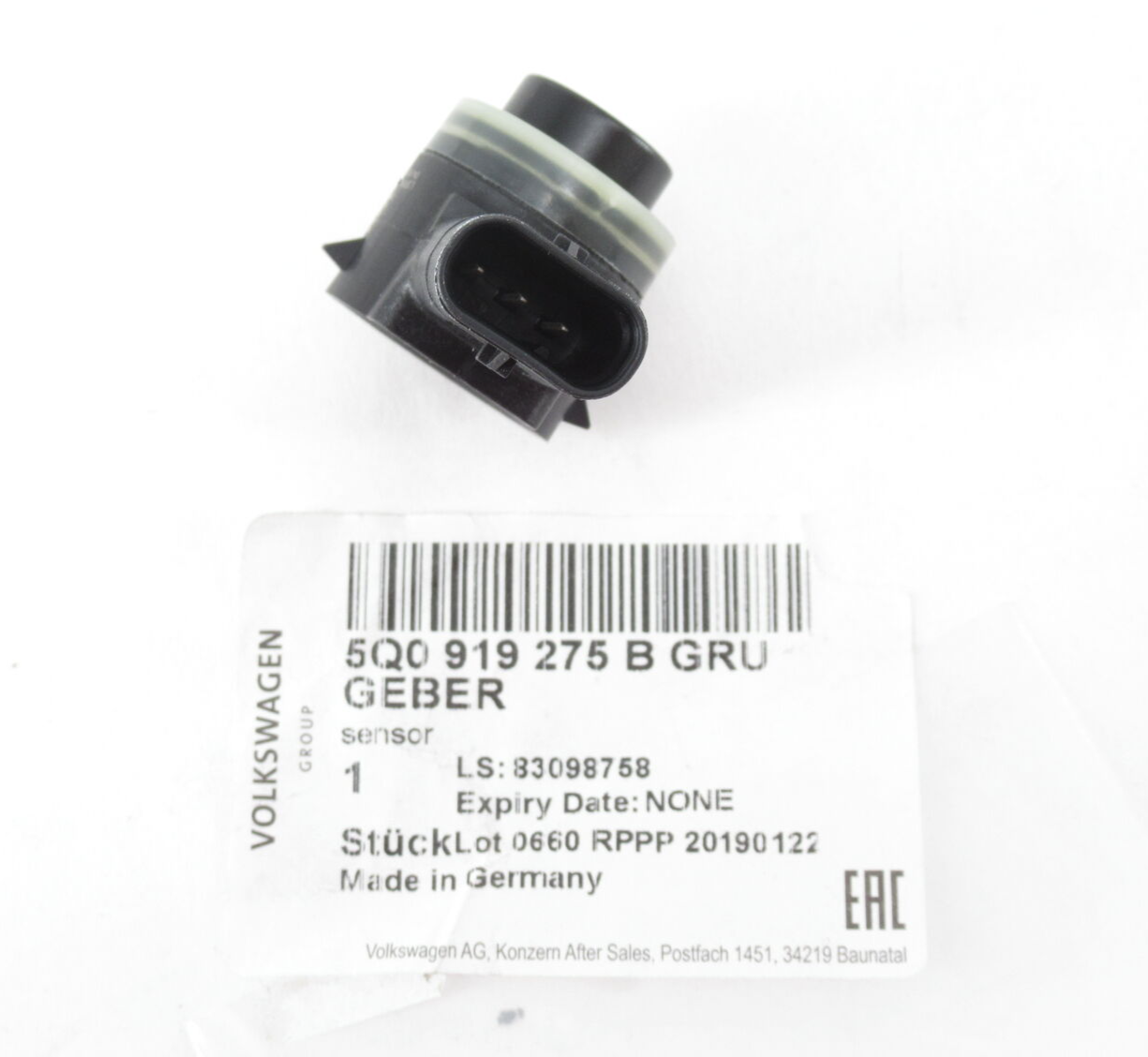 Genuine VW Audi 5Q0-919-275-B-GRU Parking Distance Sensor GTI Jetta ...