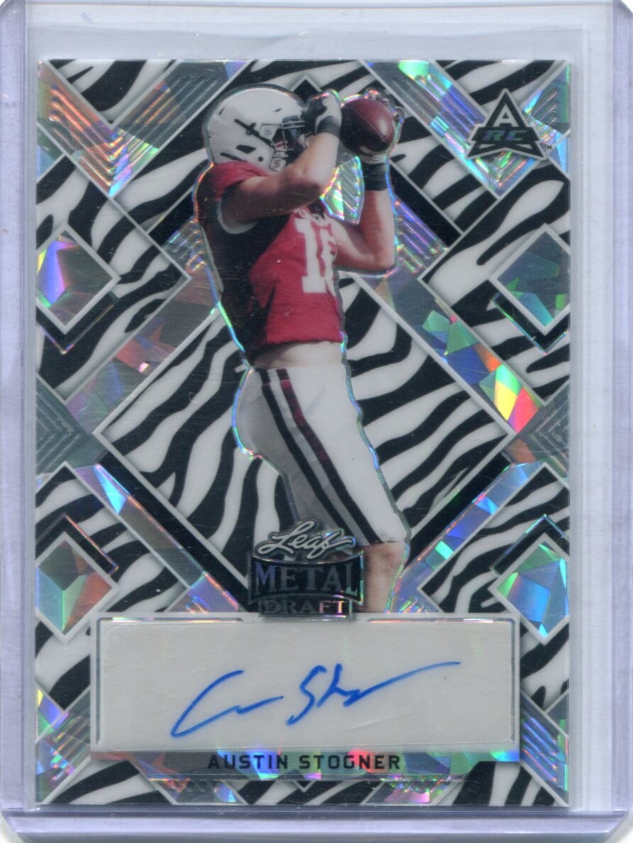 2022 Leaf Metal Draft - AUSTIN STOONER - Zebra Autograph - OKLAHOMA ...