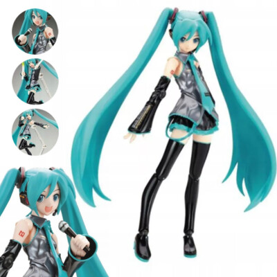 15cm Hatsune Miku Figure ModelAnime Doll With Movable Joints Long ...
