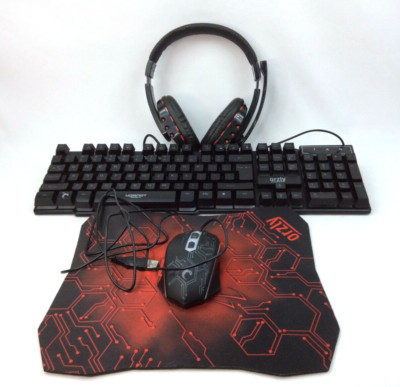 Orzly Hornet RX-250 Essential Pack Gaming Keyboard, Headset, Mouse Kit ...