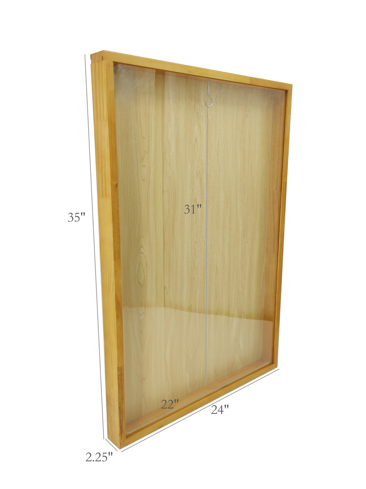 Golden Oak Finish Shadow Box Jersey Display Case 24" x 35" x 2 1/4" | eBay