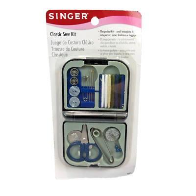 Singer Classic Complete Sewing Kit with Case for Travel Purse Briefcase ...